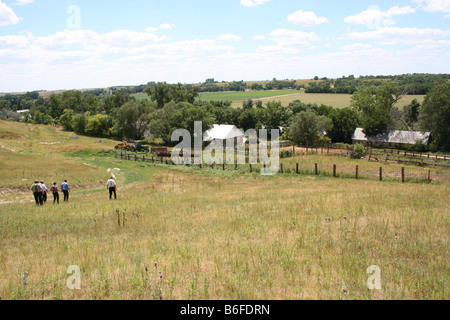 Former Hutterite colony (Milltown) in South Dakota Stock Photo - Alamy