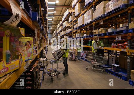 The interior of the Argos Catalogue Direct distribution centre in ...