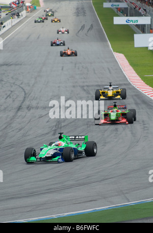 A1 Teams racing at the start of feature race at A1GP World Cup of ...
