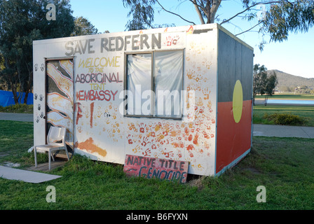 Aboriginal Tent Embassy, Canberra, Australia, on the lawns of Old ...