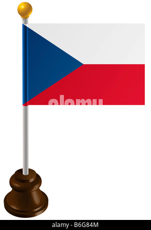 Czech Republic flag Stock Photo - Alamy