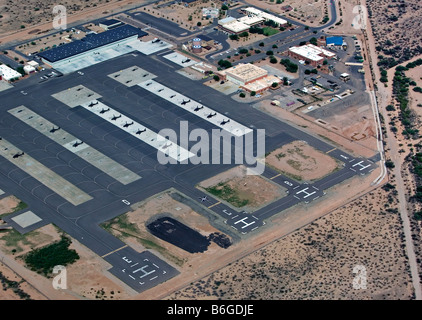 aerial view above Western Army National Guard Aviation Training Site ...