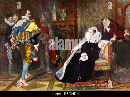 Mary Queen of Scots Receiving Her Death Warrant 19th Century ...