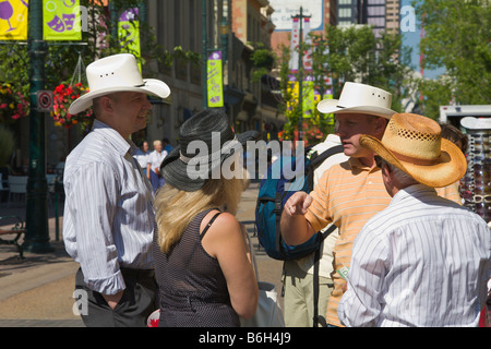 People wearing Stetsons Calgary Stampede Alberta Canada Stock Photo - Alamy