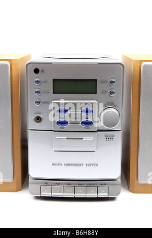 Close up of the buttons and features of a Micro Component Music System ...