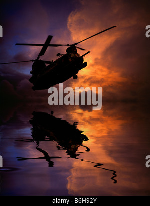 Flying military helicopter Stock Photo - Alamy