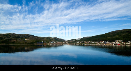 Nain village, Harbor and coastline, Labrador, Canada Stock Photo - Alamy