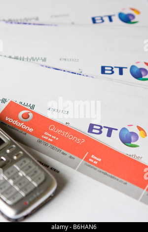 BT phone bill from UK based telecommunications company Stock Photo - Alamy