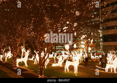 Christmas lights in downtown Richmond, Virginia Stock Photo - Alamy