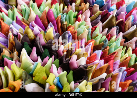 Mat made with pieces of cloth Stock Photo - Alamy