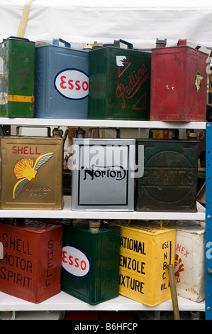Old petrol cans Stock Photo - Alamy