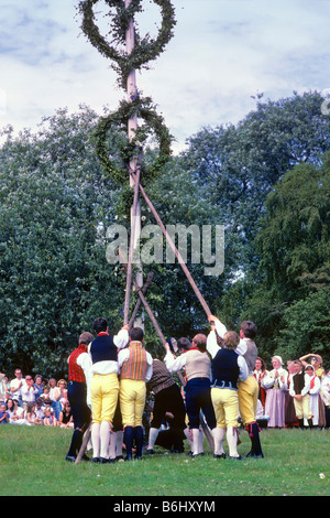 Traditional midsummer celebration at Skansen, Stockholm Stock Photo - Alamy