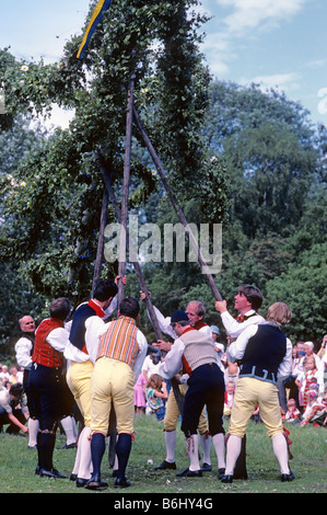 Traditional midsummer celebration at Skansen, Stockholm Stock Photo - Alamy
