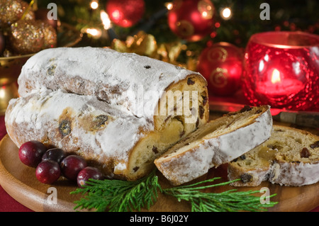 Traditional Christmas stollen - the famous cake for XMas Stock Photo ...