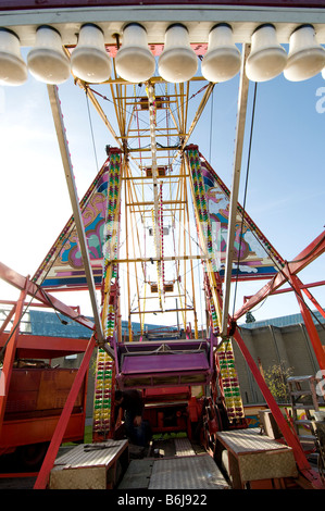 views of fairground rides an unusual view of a ferris wheel Stock Photo ...