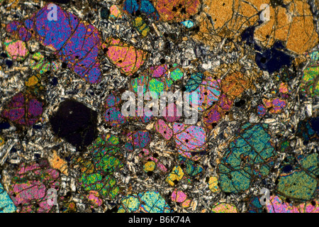 Brightfield photomicrograph (one of a sequence) of Picrite basalt Stock ...