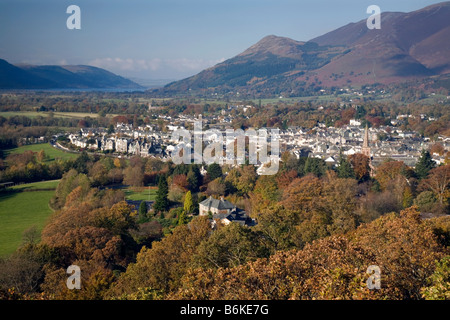 The town of Keswick nestles at the foot of the Skiddaw Forest in the ...