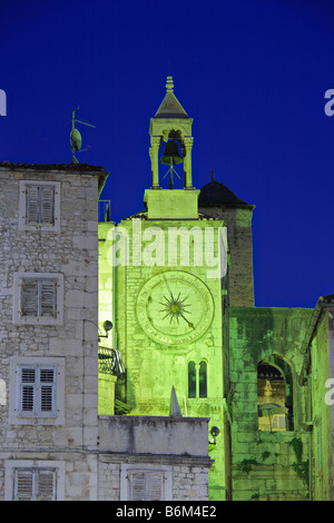 Croatia, Split, Famous Clock Tower In Split Stock Photo - Alamy