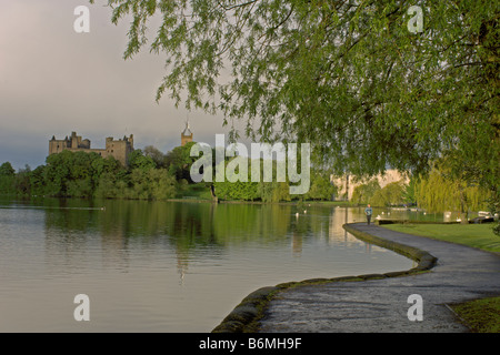 Linlithgow palace and loch, West Lothian, Scotland UK Stock Photo - Alamy