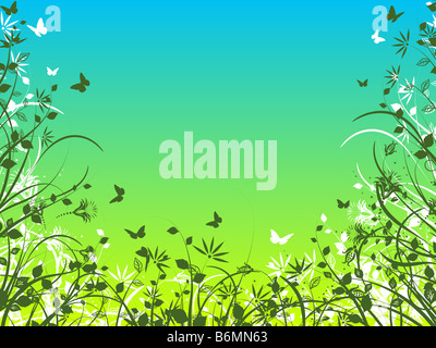 Spring background with flowers Stock Photo - Alamy