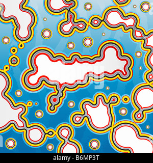Vector illustration of an abstract goo background with funky party pink ...