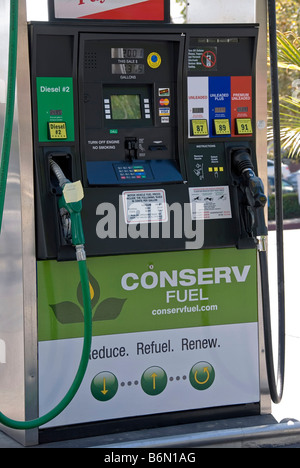 Bio diesel fuel pump Conserv Gas Station Biodiesel Ethanol Los Angeles ...