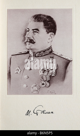Portrait of Joseph Stalin. 1950s Stock Photo - Alamy