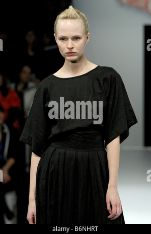 Female Model Wearing Designer Top Stock Photo - Alamy