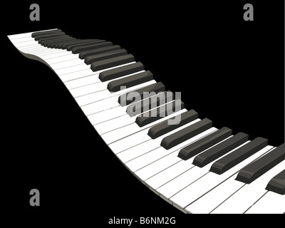 wavy piano keys Stock Photo - Alamy