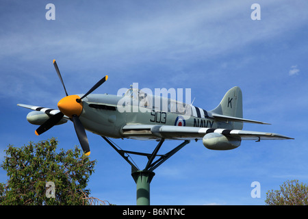 Fairey Firefly navy aircraft static road sign display,Griffith,New ...