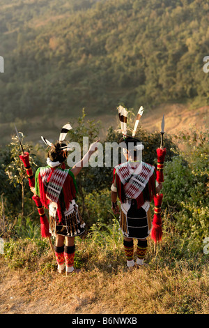 Warriors of the Angami tribe, Nagaland, India Stock Photo - Alamy