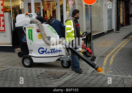 Glutton electric powered street vacuum cleaner at Kings Cross, London ...