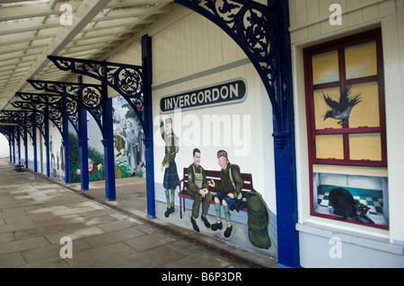 The artwork in Invergordon Stock Photo - Alamy