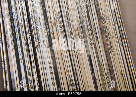 Spines of vinyl lp records Stock Photo: 48220190 - Alamy