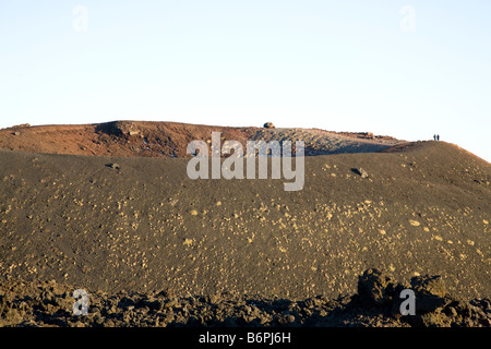 People trekking at Mount Etna volcano, Sicily, Italy Stock Photo - Alamy
