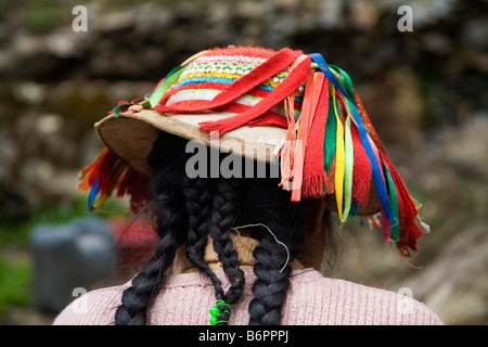 Indigenous Peruvian woman in traditional costume, Cusco, Peru, South ...