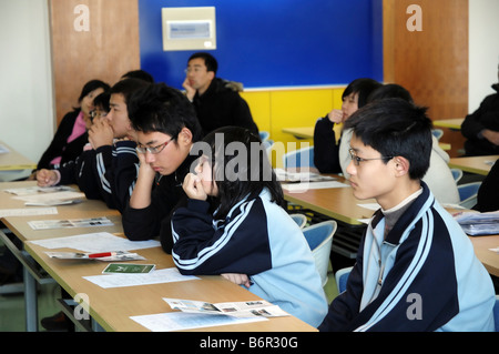 English class for Chinese high school students, Suzhou, China Stock ...