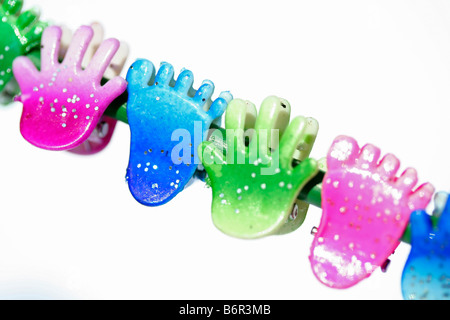 Close-up of assorted hair clips Stock Photo - Alamy