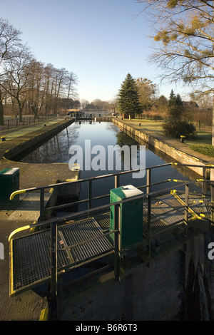 Finow Canal near Marienwerder, Barnim, Brandenburg, Germany Stock Photo ...