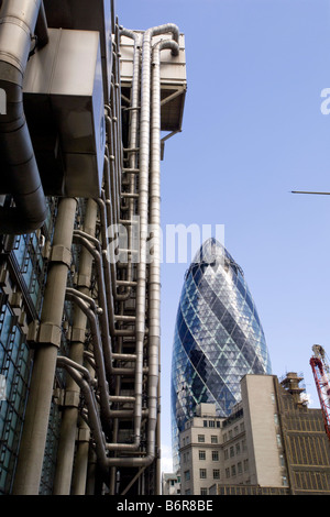 Architecture showing exterior side of the Lloyds building. City of ...