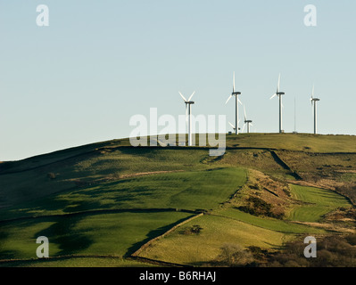 Taff Ely Wind Farm near Tonyrefail, producing electricity for part of ...