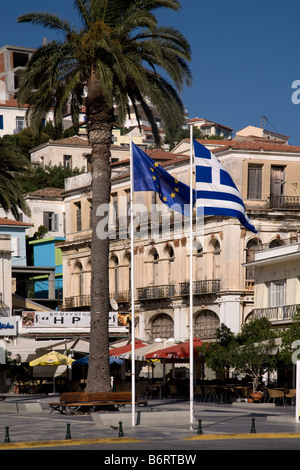 Samos Greece Vathy Platia Pythagora Stock Photo - Alamy