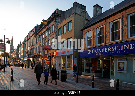 Inverness Highstreet Town center typical buildings Highland Scotland UK ...