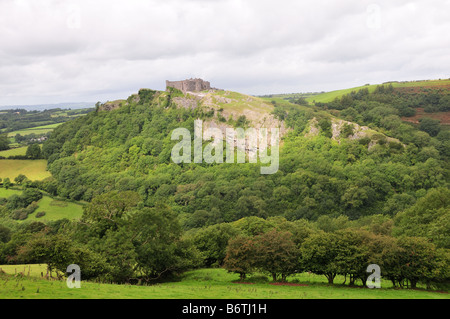 Castell Carreg Cennen Castle, in the Brecon Beacons National Park, seen ...