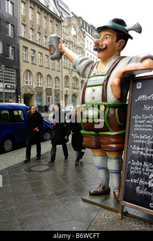 bierkeller advertisement figure model mannequin traditional sign ...
