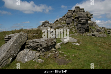 Impressive granite landscape at West Mill Tor on northwestern Dartmoor ...