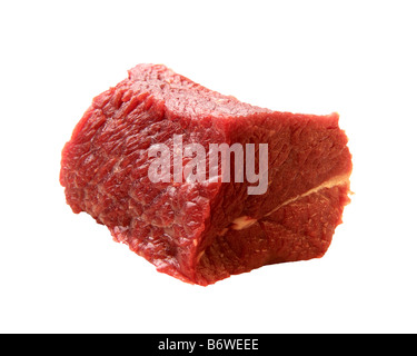 Chunk of lean beef - cutout Stock Photo - Alamy