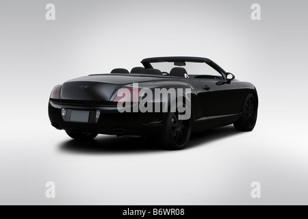 2008 Bentley Continental GTC in Blue - Rear angle view Stock Photo - Alamy