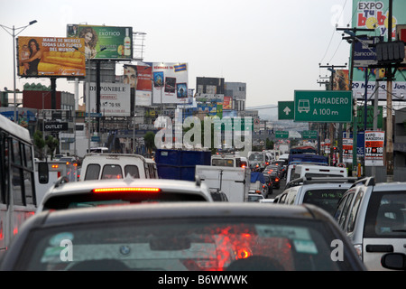 MEXICO Mexico City Traffic congestion on Paseo de La Reforma long ...