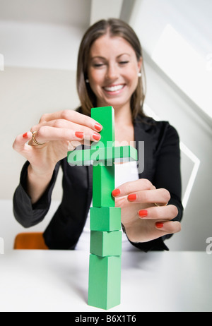 Building towers BLOCKS Stock Photo - Alamy